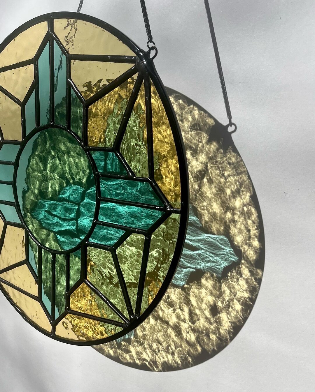 MADE TO ORDER: Zia #1. Stained Glass Suncatcher Zia Symbol New Mexico ...