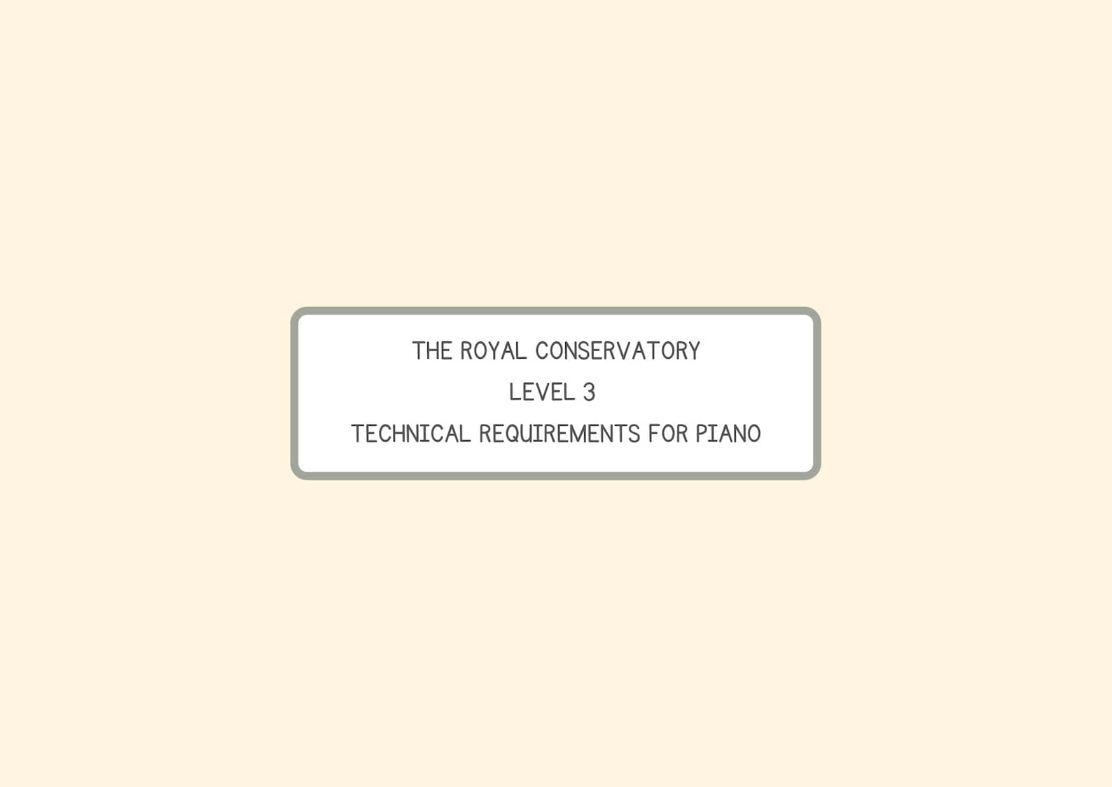 Printable Piano Flashcards- Level 3 Technical Requirements for Royal ...