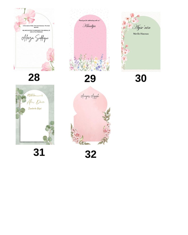 Personalized Baby Shower Favor, Islamic Gift Set, Chocolate & Rosary - Etsy
