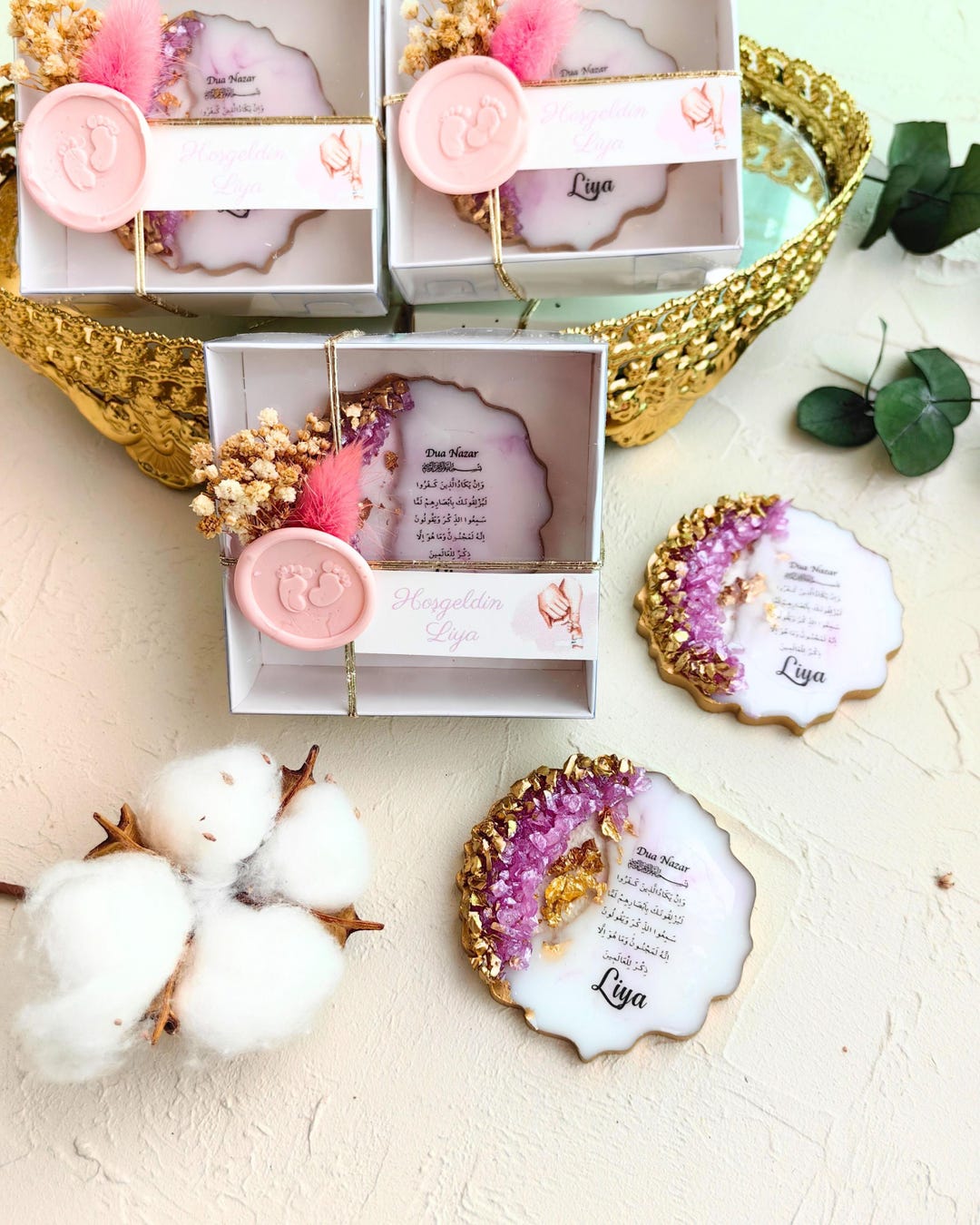 Islamic Baby Shower Ayatul Kursi Epoxy Magnet Favor,ayatul Kursi Gift ...