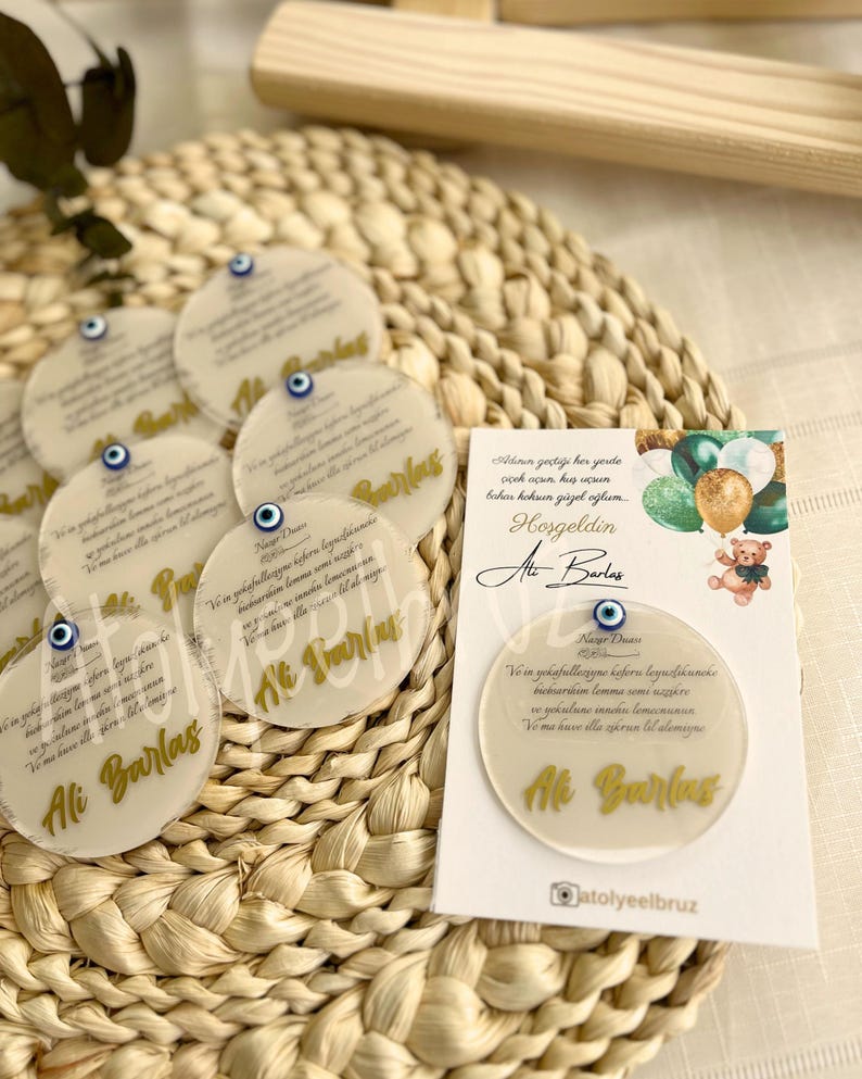İslamic Baby Shower,evil Eye Prayer Favors,newborn Baby Gift, Mawlid ...