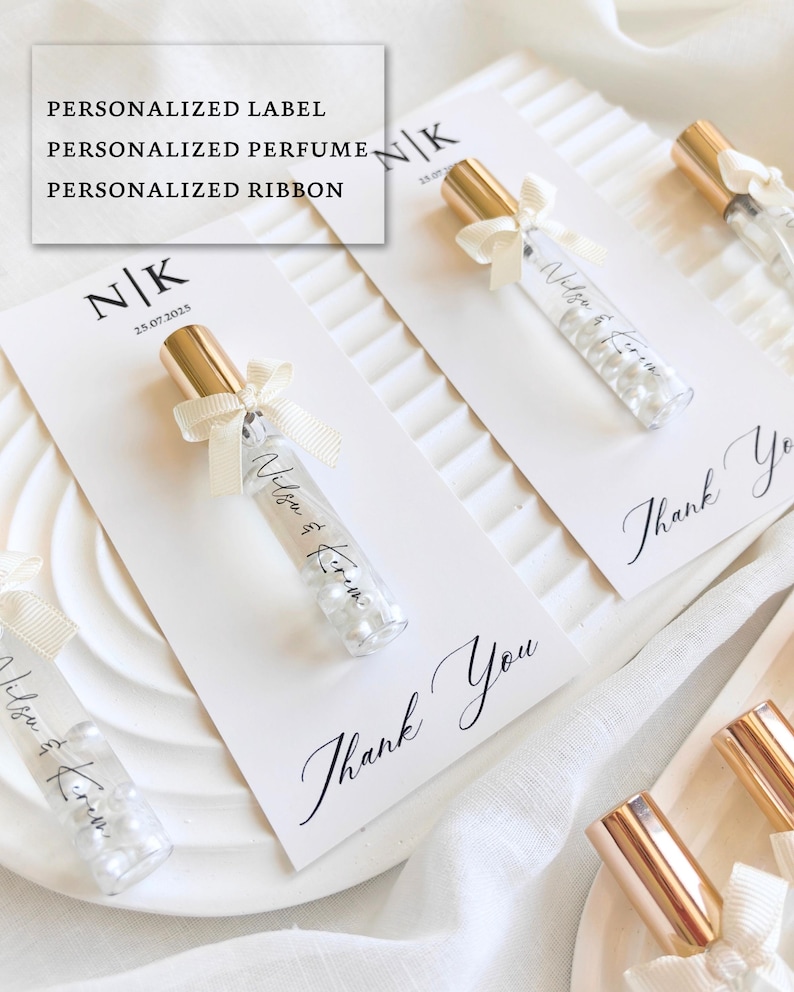 Custom Wedding 10 Ml Perfume Bottle : Engagament, Bridal Shower, Baby ...