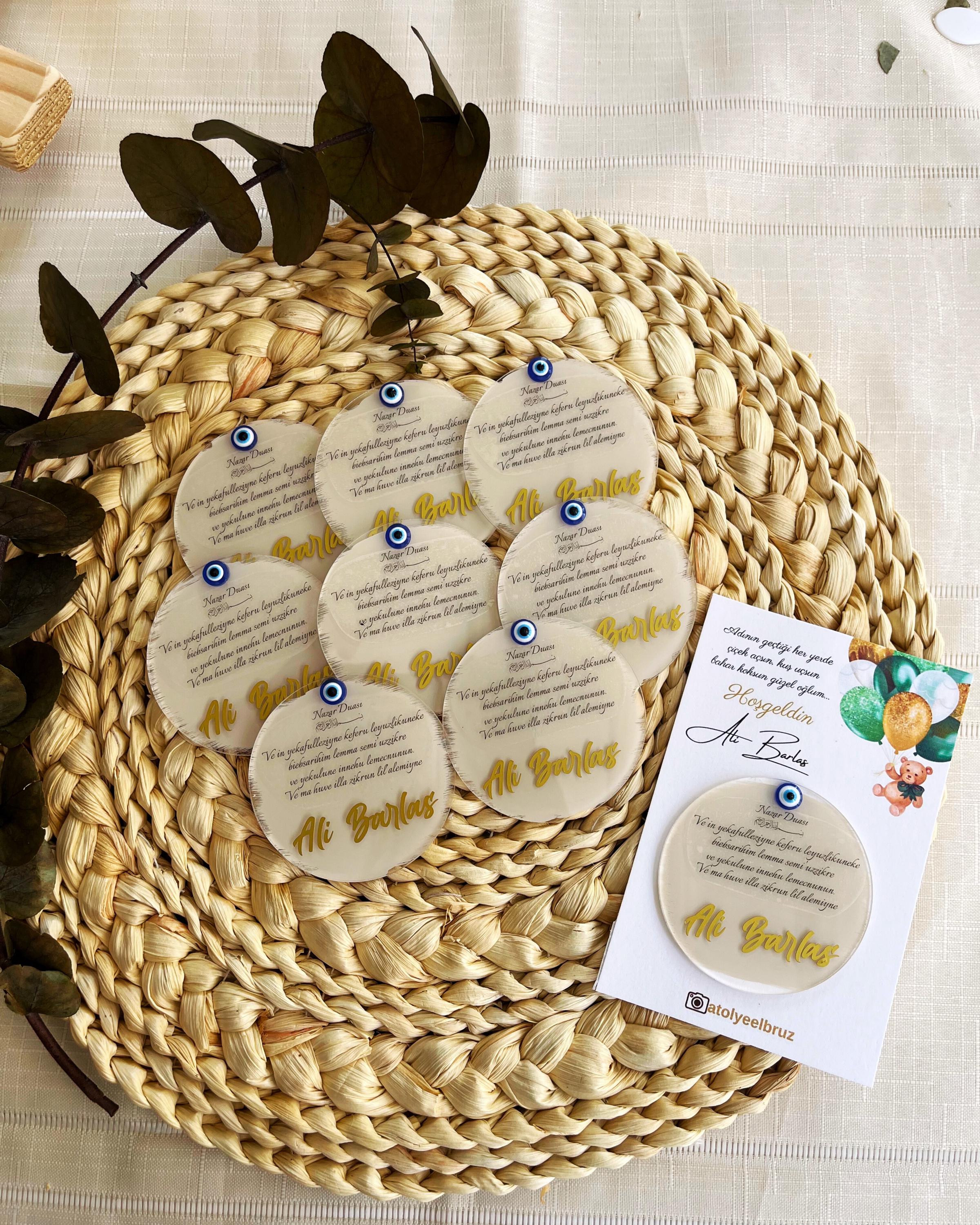 İslamic Baby Shower,evil Eye Prayer Favors,newborn Baby Gift, Mawlid ...