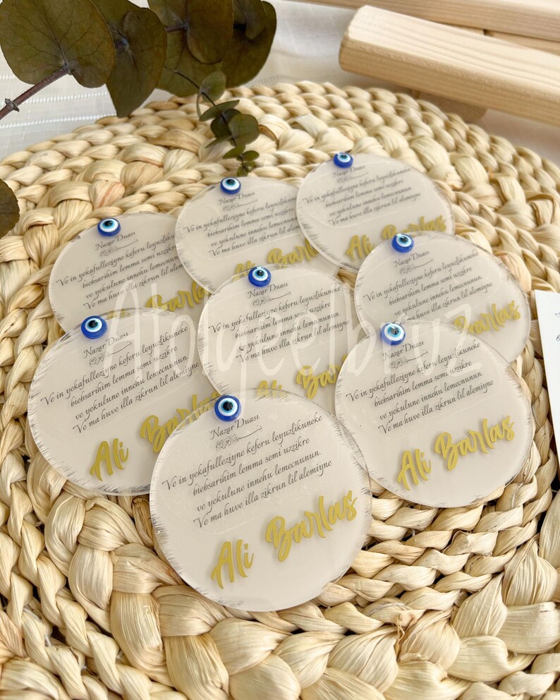 İslamic Baby Shower,evil Eye Prayer Favors,newborn Baby Gift, Mawlid ...
