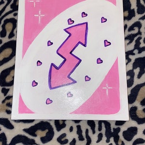 Pink Uno Reverse Card - Etsy