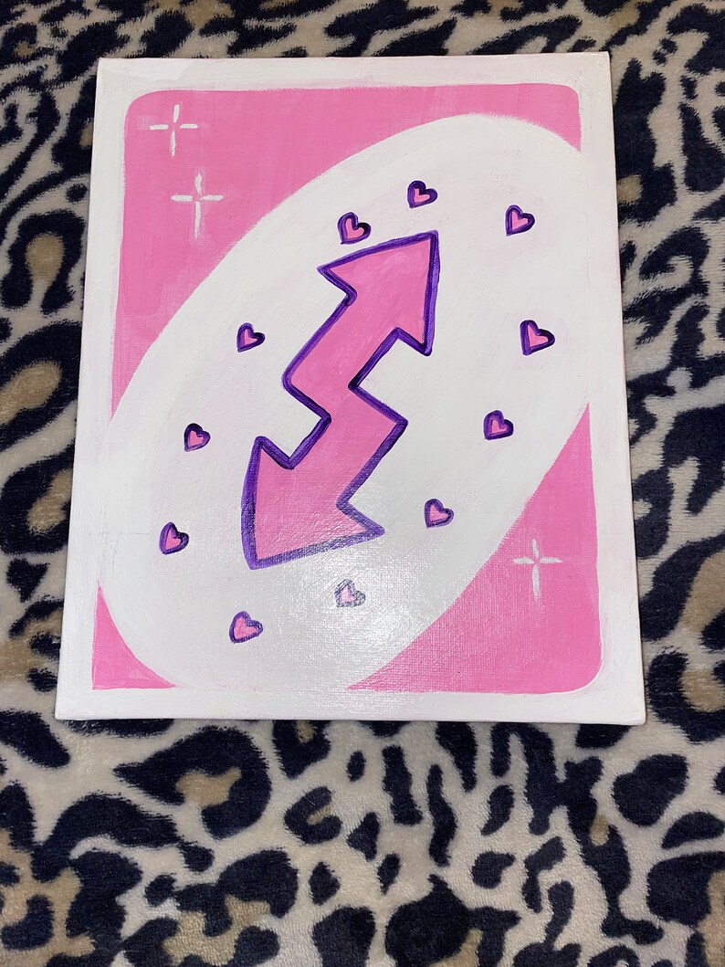 Pink Uno Reverse Card - Etsy