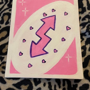 Pink Uno Reverse Card - Etsy