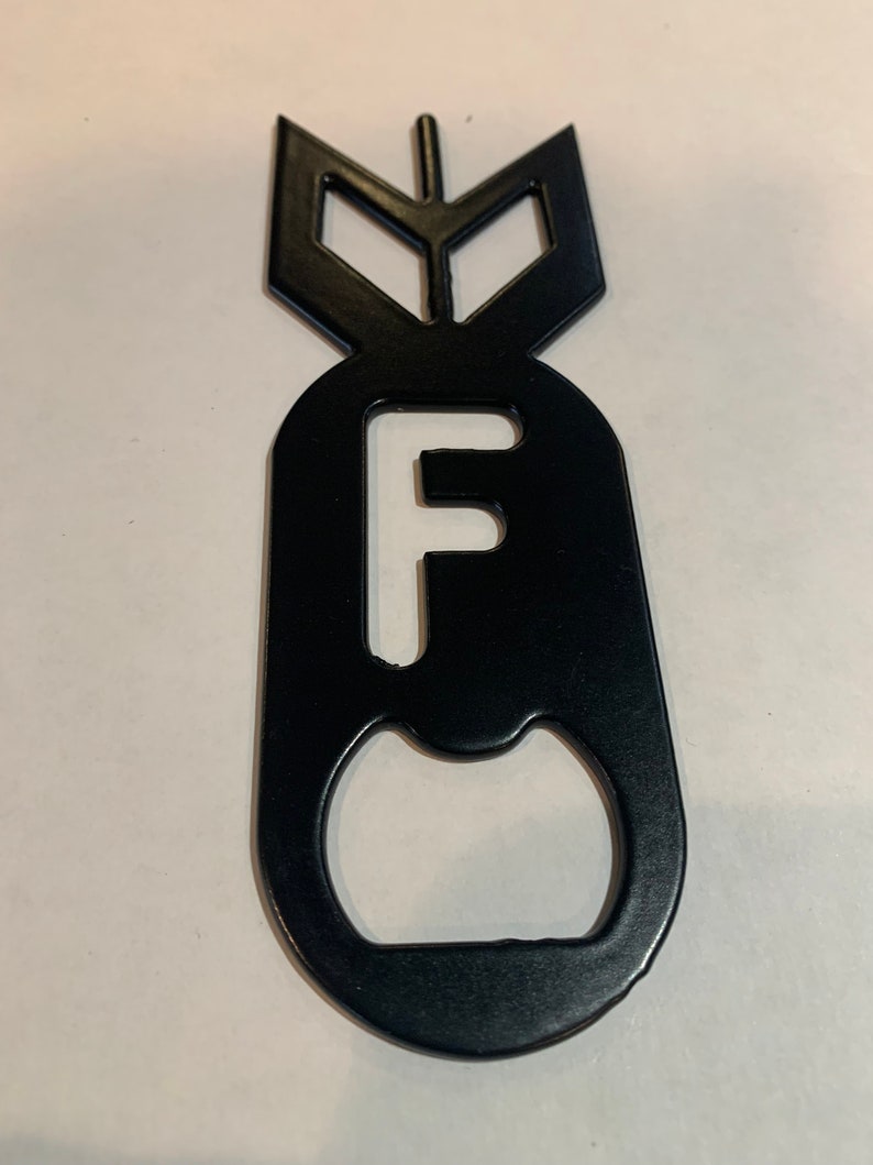 F Bomb Bottle Opener, Black Powder Coated - Etsy
