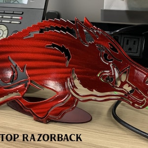 Running Razorback Metal Art - Etsy
