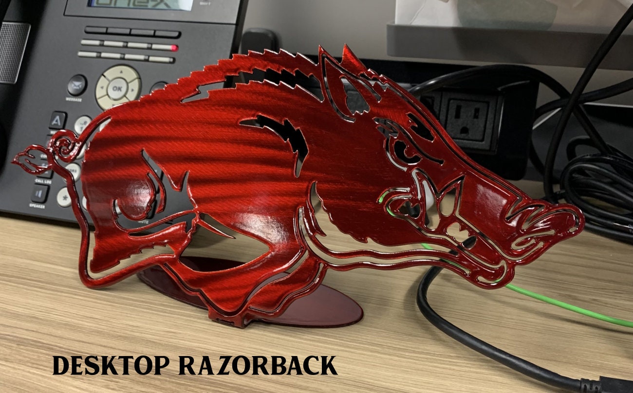 Running Razorback Metal Art - Etsy