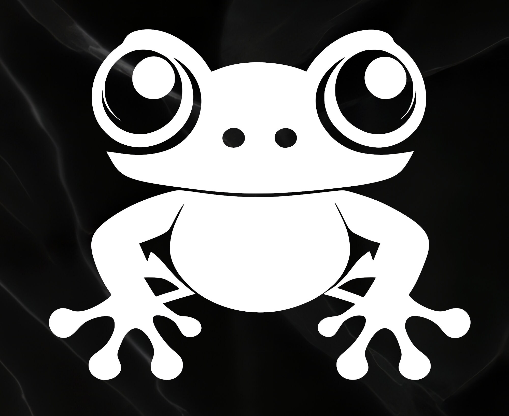 Cute Frog Clip Art Black And White