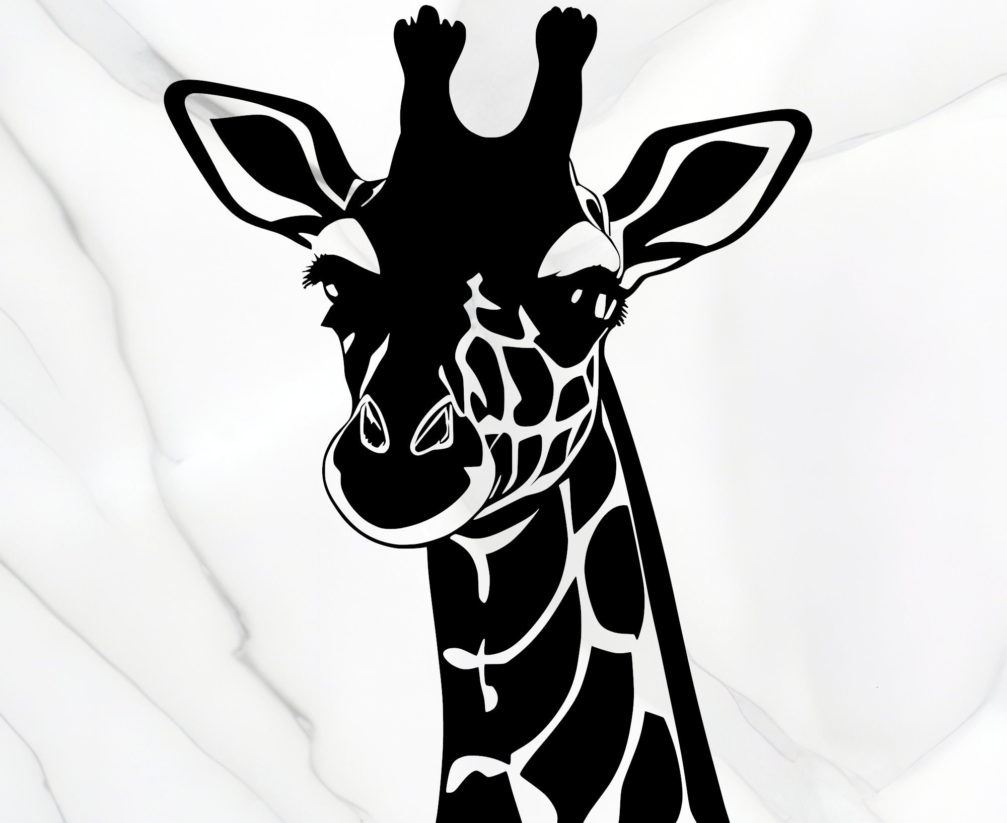 Giraffe Head Stencil