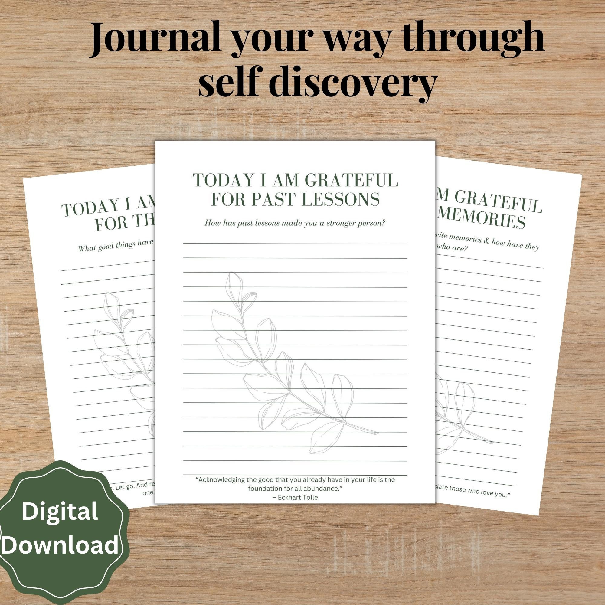 21 Day Gratitude Journal Printable Appreciation Awareness Blessed ...