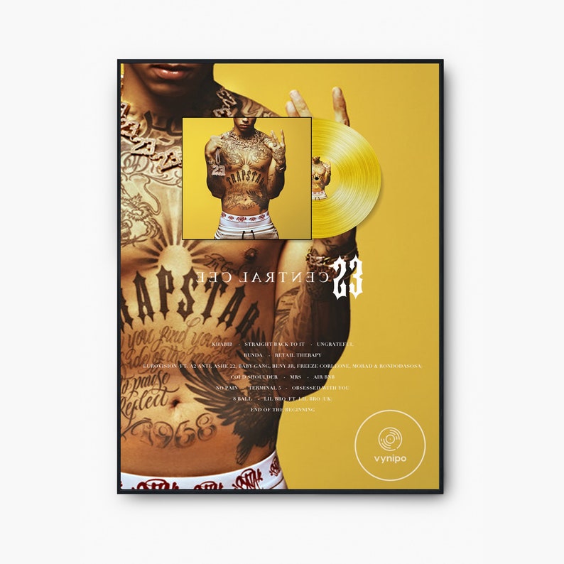 Central Cee "23" Vynil Record Album Poster - Central Cee Fan Art (no ...