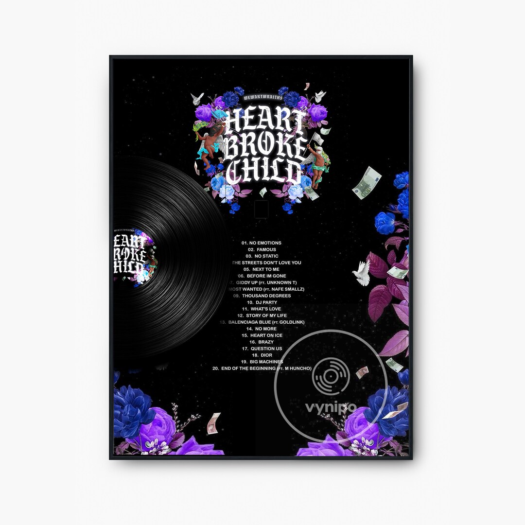 Wewantwraiths "heart Broke Child" Album Vynil Record Music Print Poster ...
