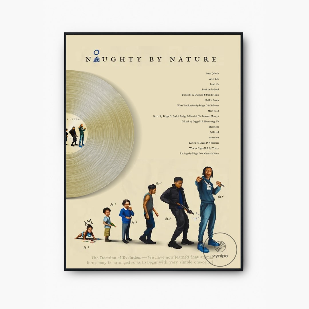 Digga D "noughty by Nature" Album Vynil Record Poster - Digga D Fan Art ...