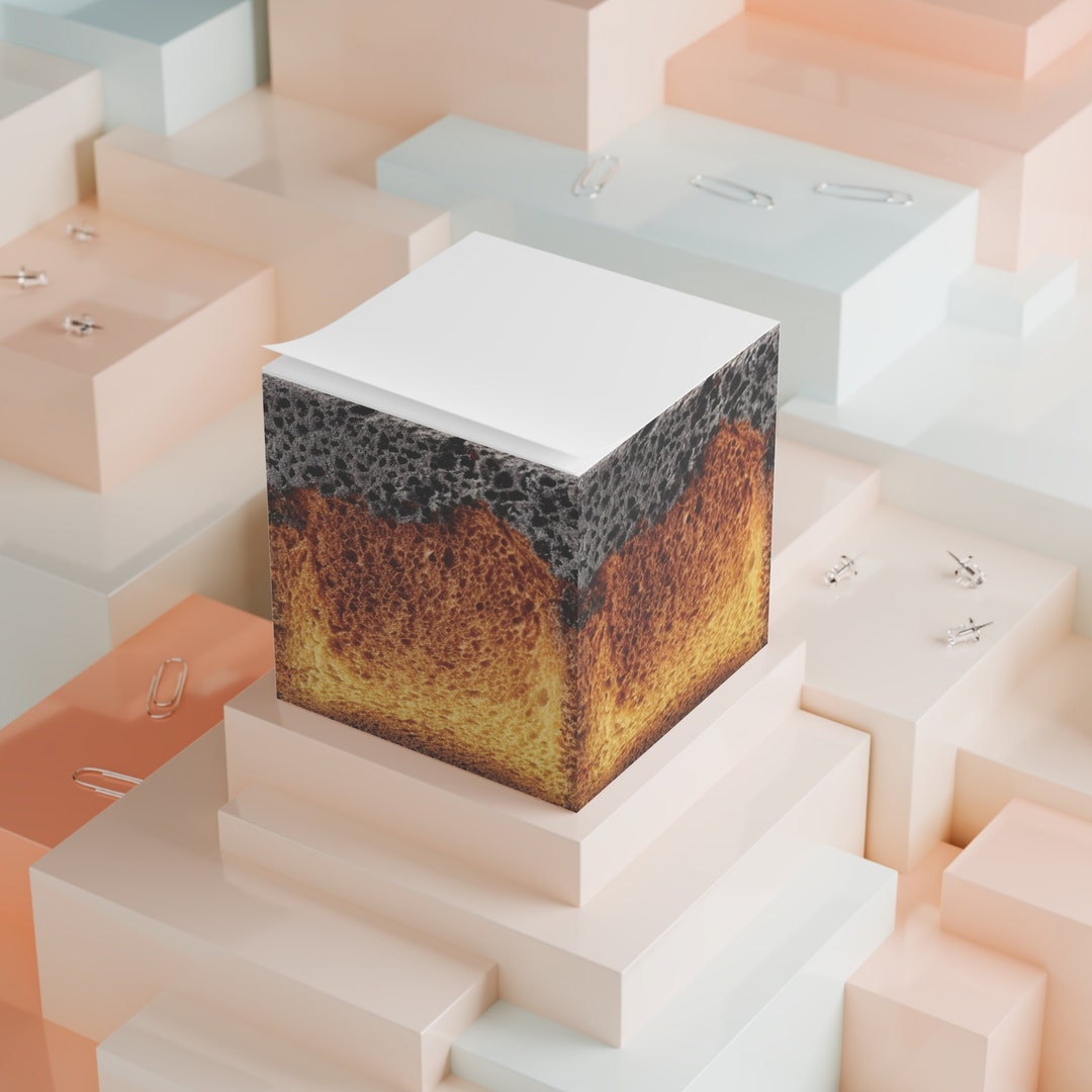Burnt Toast Sticky Note Cube - Etsy