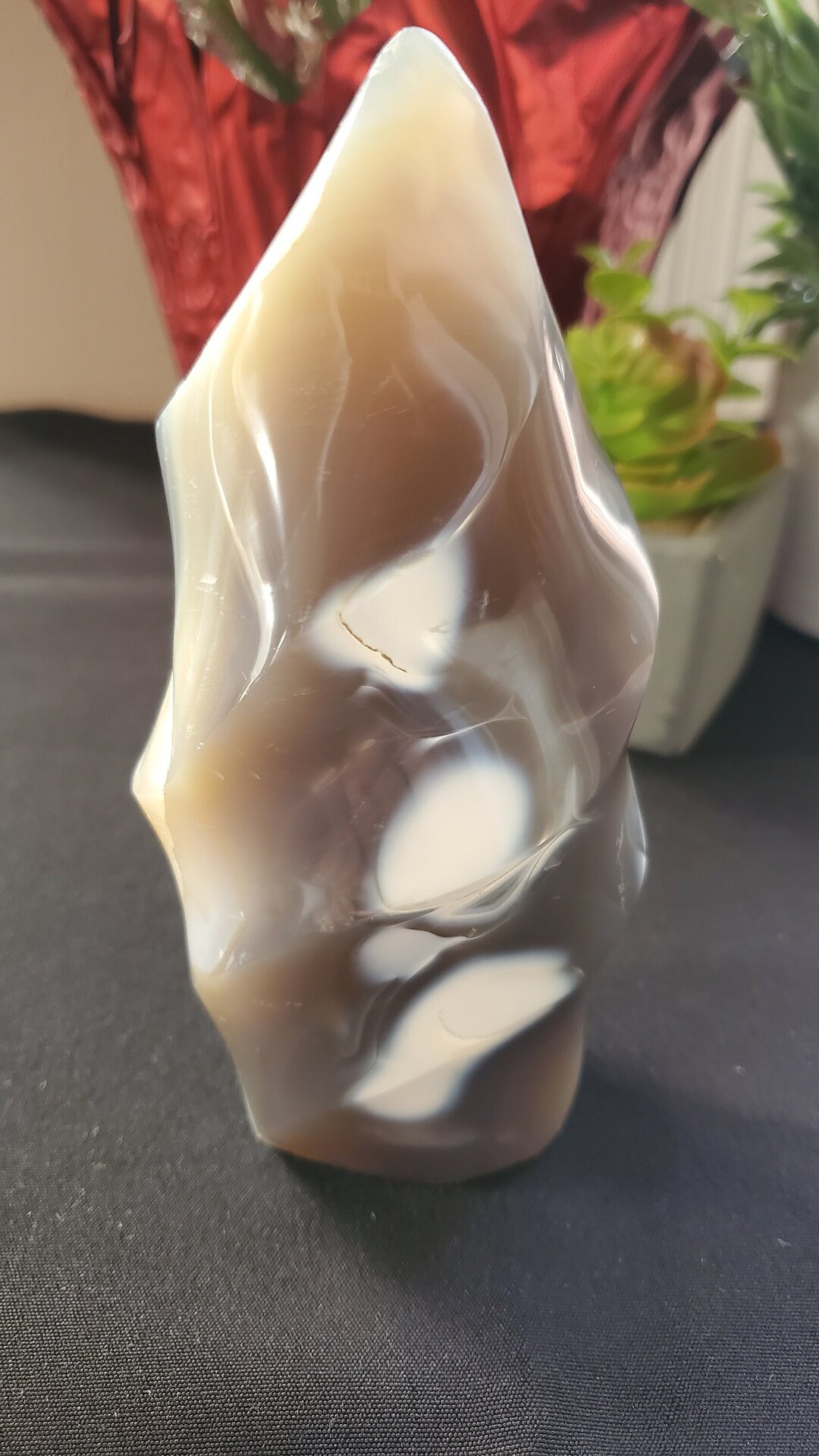 Exquisite Extra Large Orca Agate Crystal Flame Protect Yourself Against ...