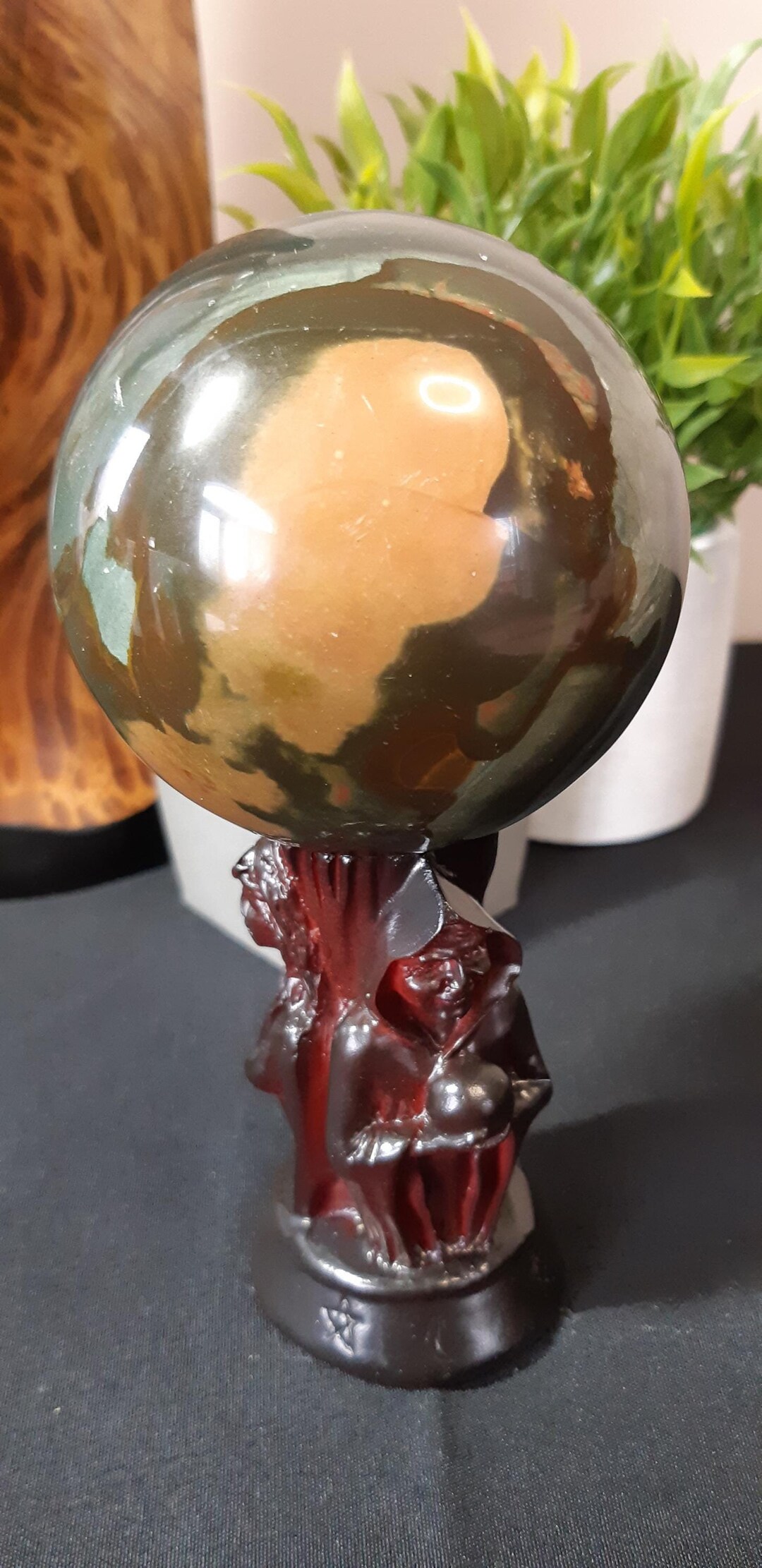 A Stunning Extra Large Polychrome Crystal Sphere - Embody Passion and ...