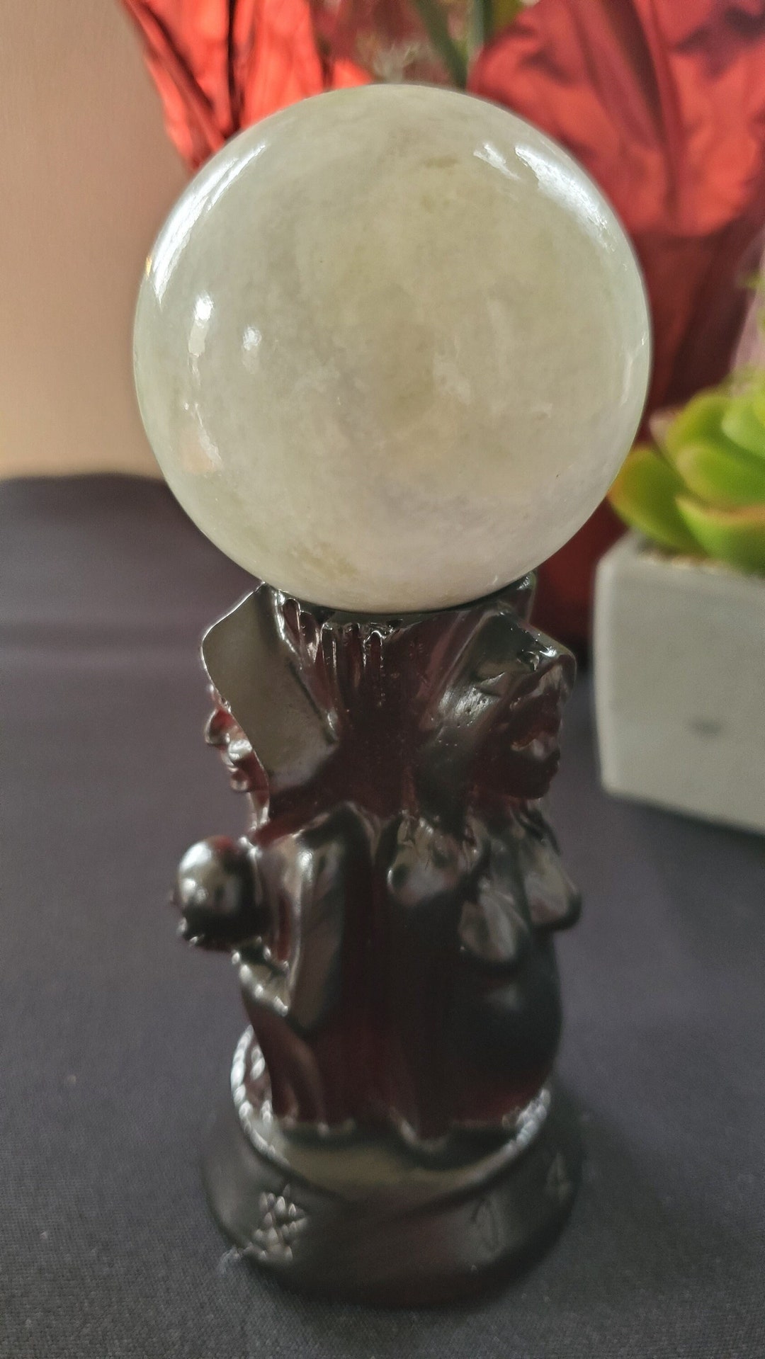 A Beautiful Milky Quartz Crystal Sphere - Crystal Ball - Enhance ...