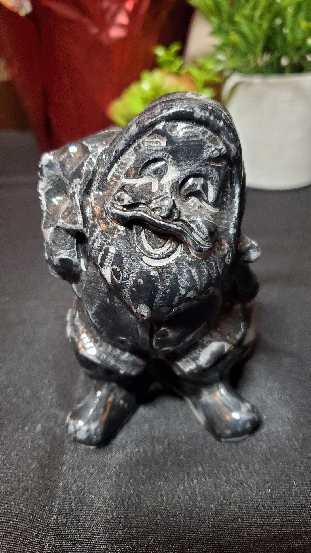 A Charming Black Zebra Jasper Crystal Santa Claus - Sense of Balance ...
