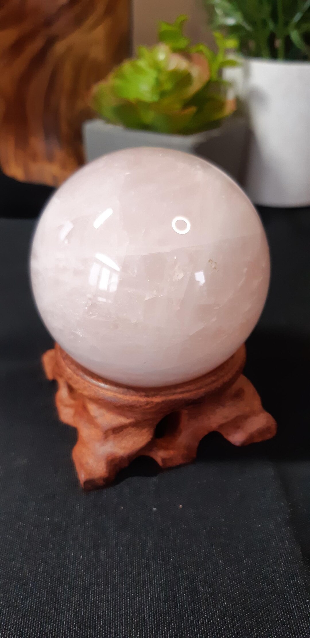 A Magnificent Rose Quartz Crystal Sphere - Crystal Ball - Restores ...