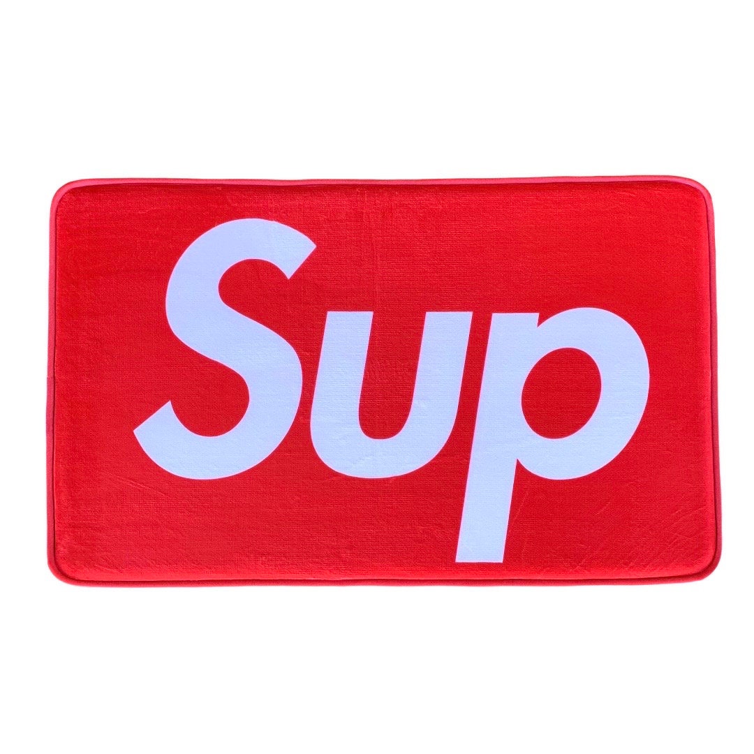 SUP Red Floor Mat Sneakerhead Decor - Etsy