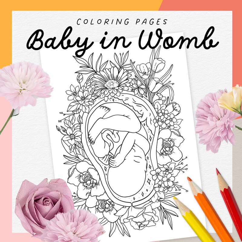 Coloring Pages Pregnant - Etsy
