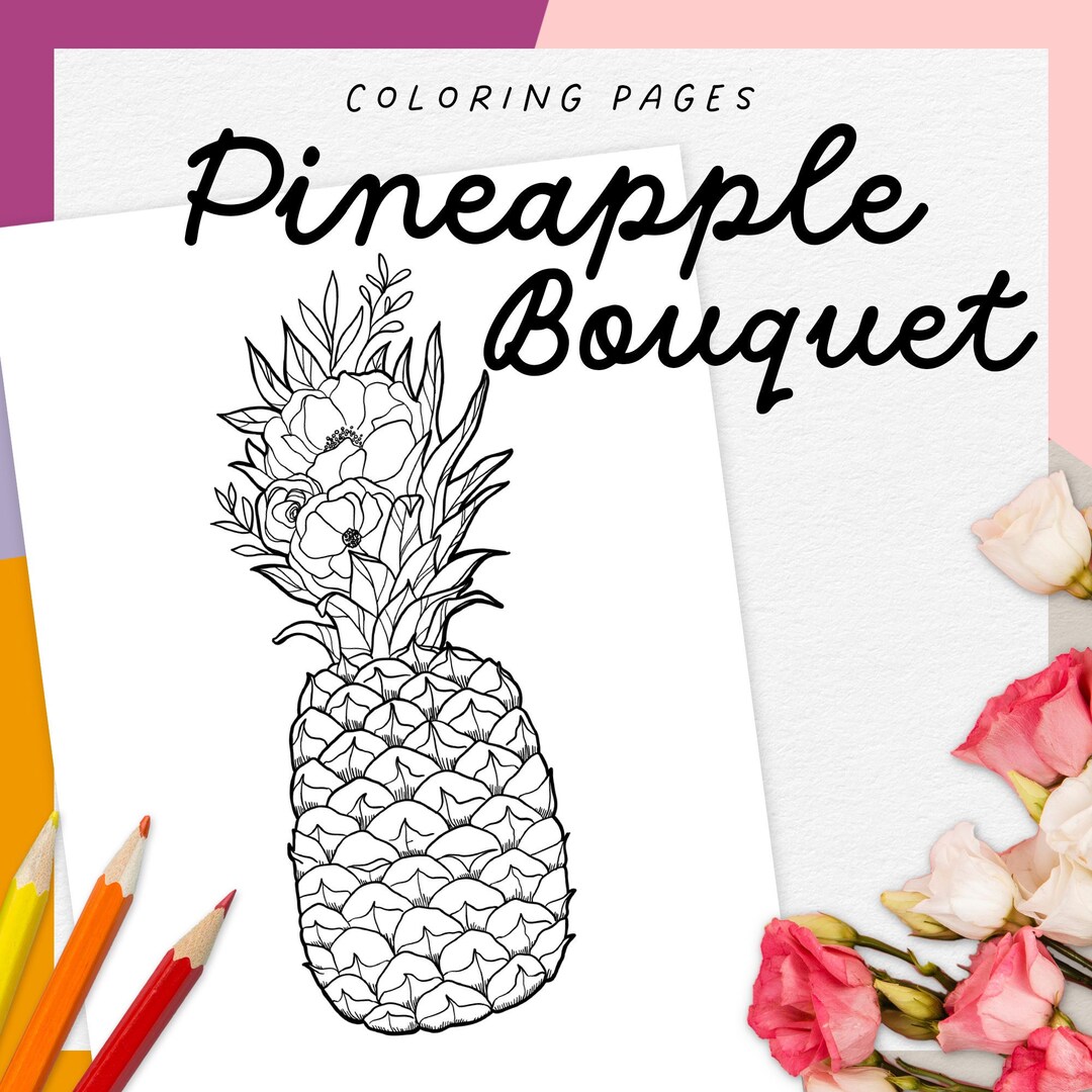 Infertility Pineapple Coloring Pages for Adults | Ausmalbild Für Den ...