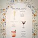 Cocktail Menu for Events - Etsy