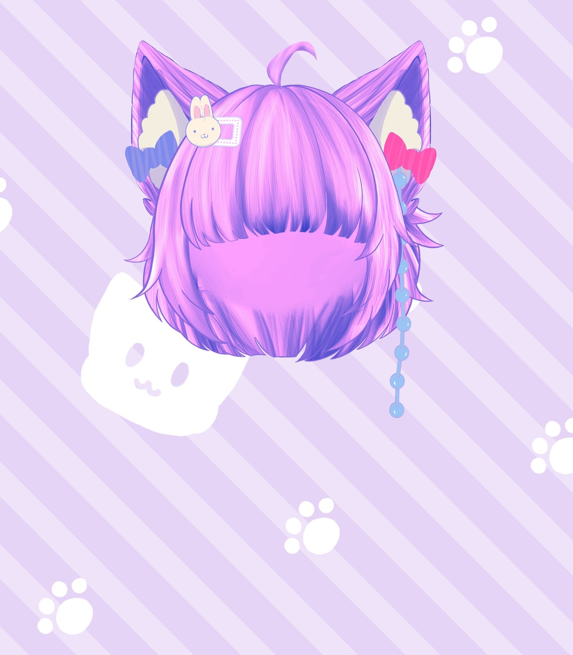 Pink Pop Chibi Vtuber Hair - Etsy