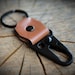 Tactical Keychain Shell Cordovan Leather, Sling Hook, Gift for Him ...