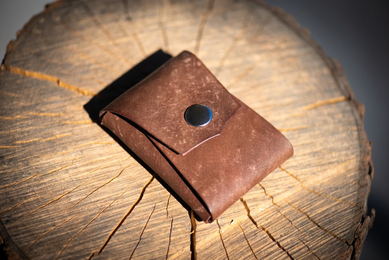 Personalized Leather Credit Card Coin Purse, Coin Pouch, Coin Wallet ...