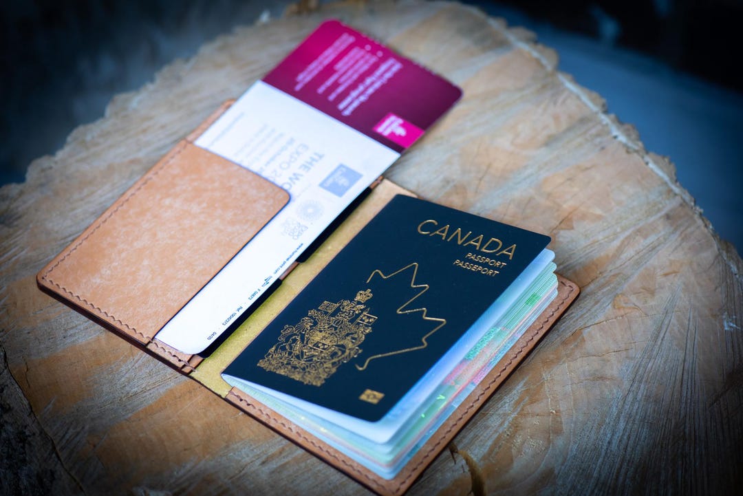 Passport Cover, Pueblo Leather Full-grain Veg-tan, a Sleek and ...