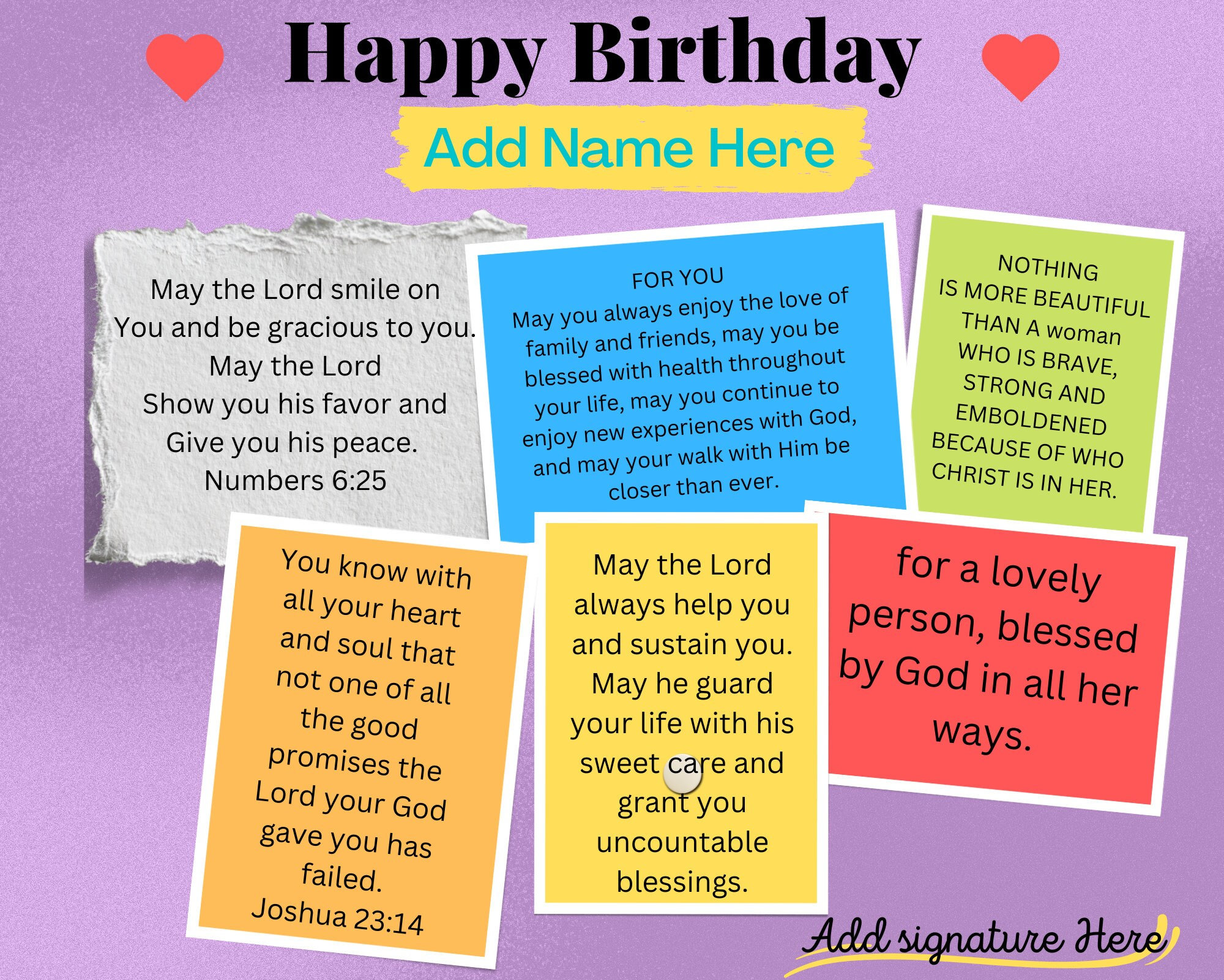 Editable Happy Birthday Card Template - Etsy