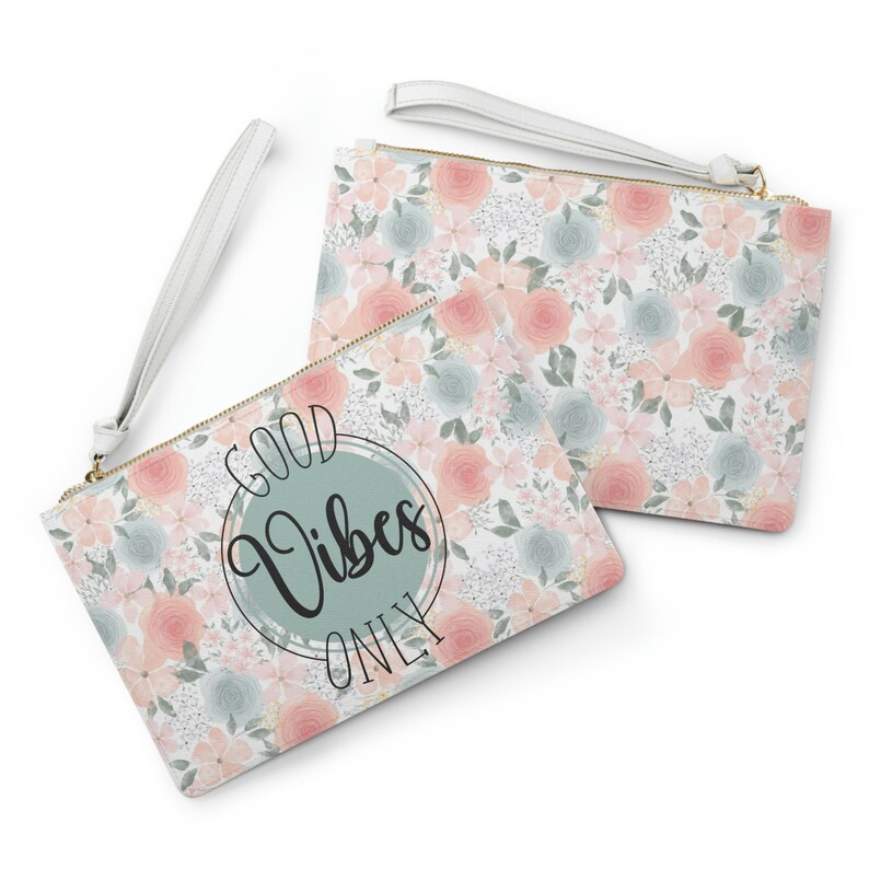 Good Vibes Only Flower Wrist Purse - Etsy