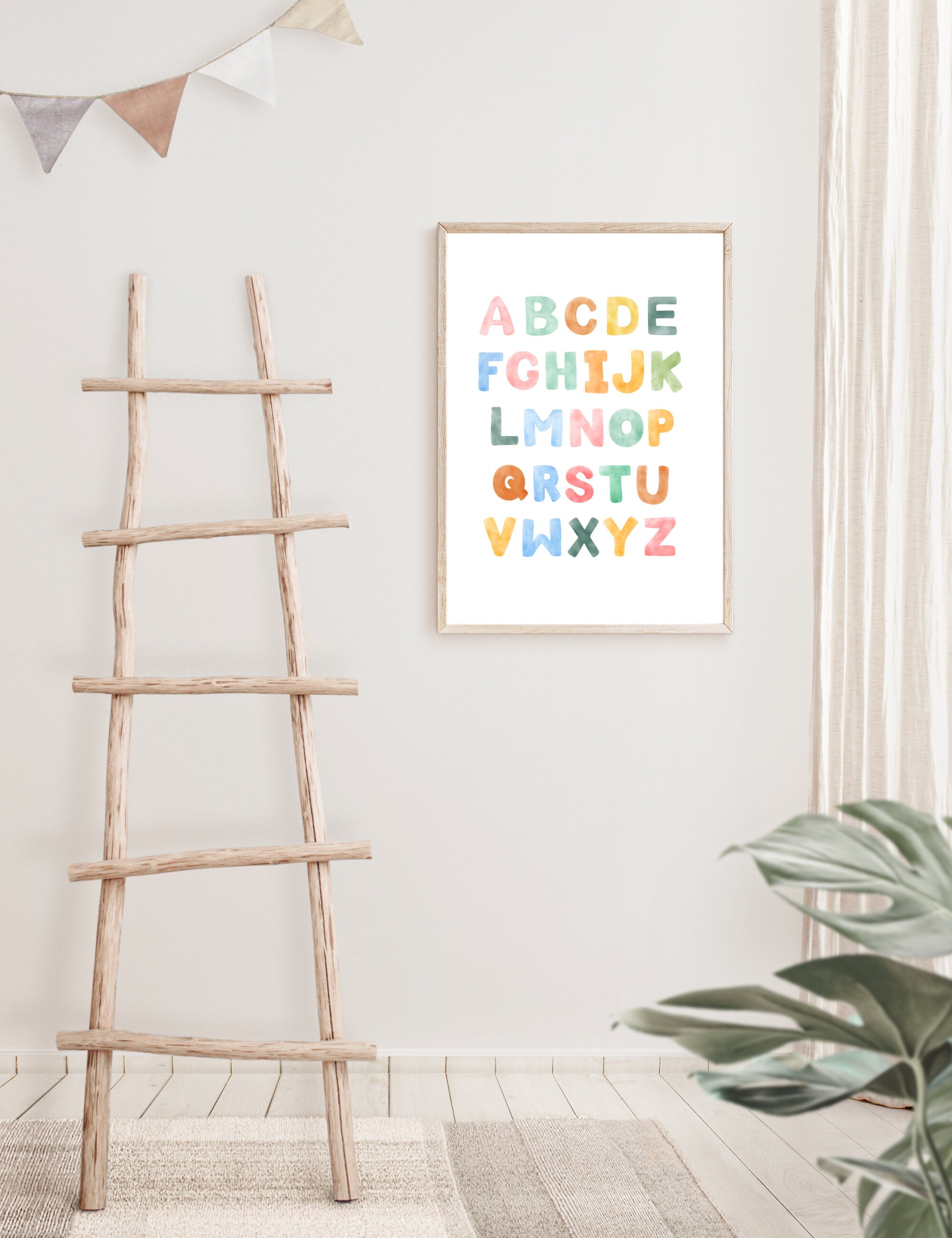 ABC Poster, Playroom Sign, Animal Alphabet, Nursery Prints, Educational ...