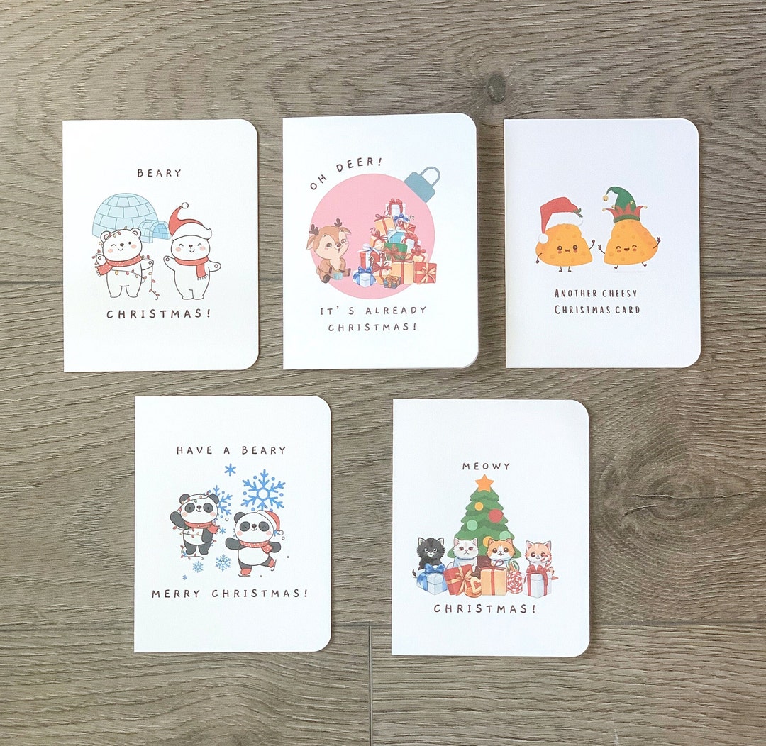 Assorted Card Set - Spread Holiday Cheer With Our Cute and Heartfelt ...