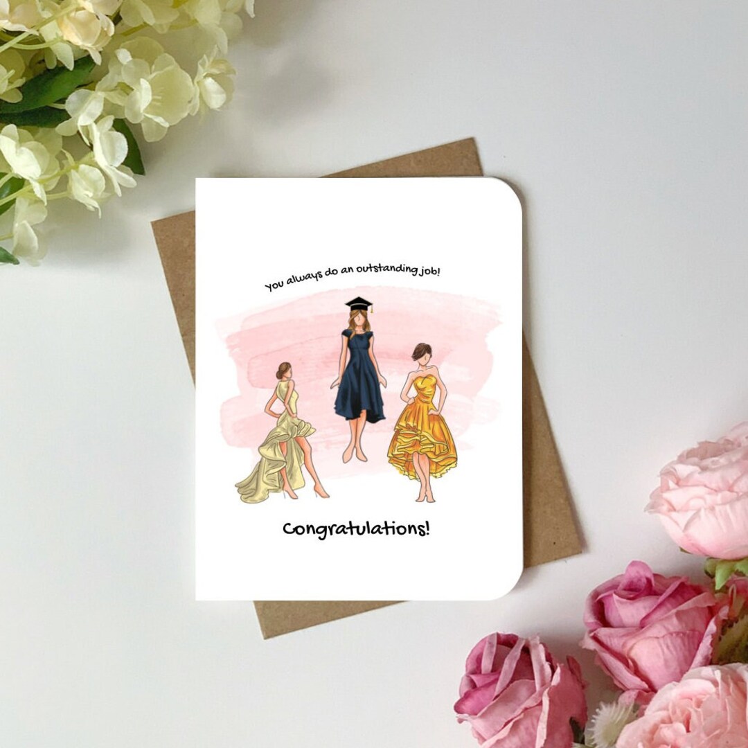 Graduation Card Greeting Card for Her Card for Daughter for Sister for ...