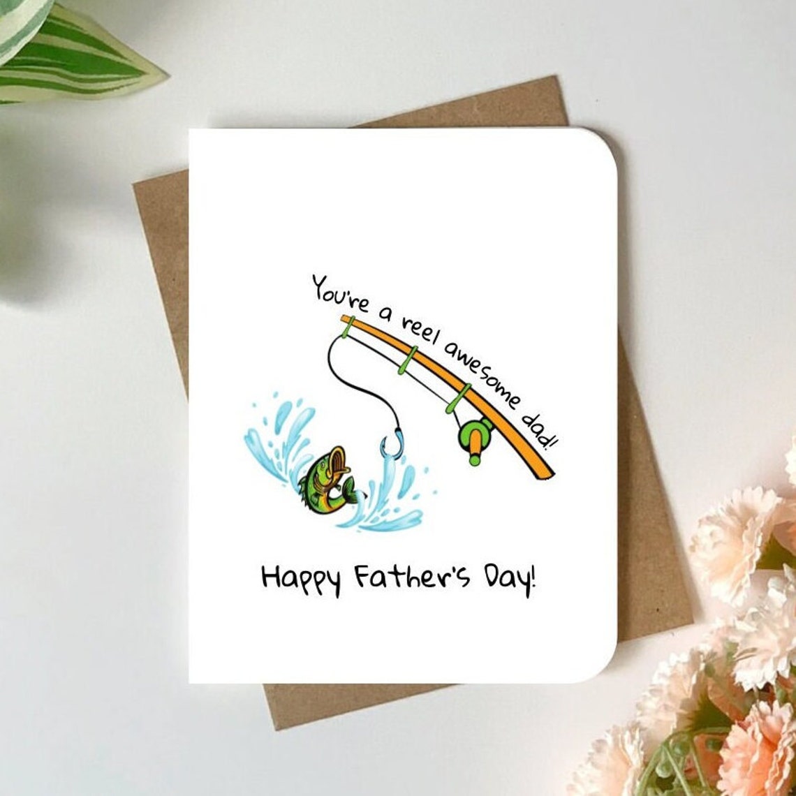 Funny Father’s Day Card You’re a Reel Awesome Dad Happy Father’s Day ...