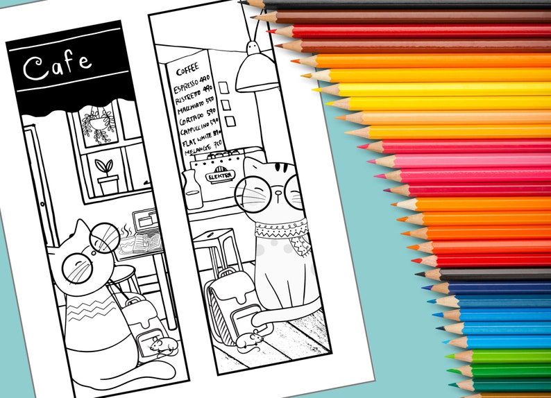 Printable Coloring Bookmarks, DIY Bookmarks, Back to School, Reading ...