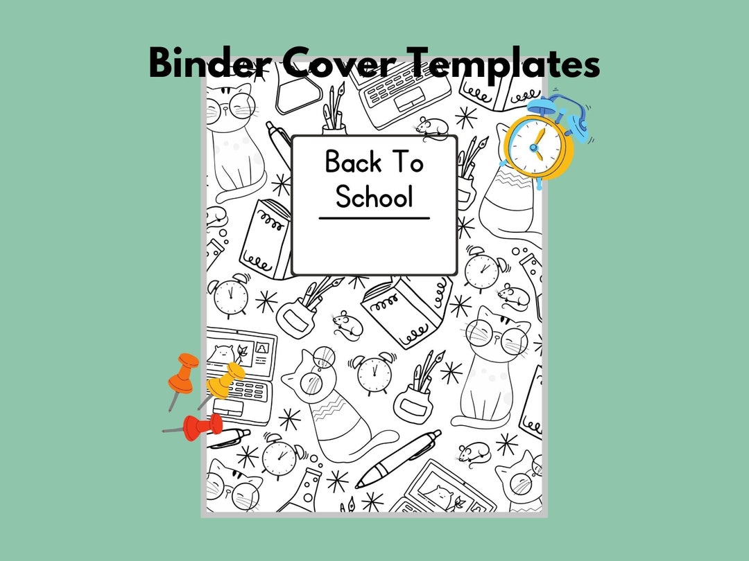 Binder Cover Page Printable, Binder Cover Template, Binder Cover Sheet ...