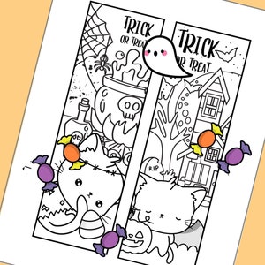 Halloween Coloring Pages, Bookmarks Printable, Bookmarks Template ...