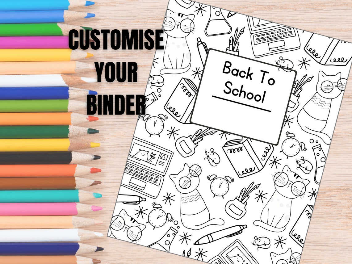 Binder Cover Page Printable Binder Cover Template Binder - Etsy