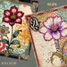 Decorative Flowers, Journal Pages, Art Nouveau Florals Digital Paper ...