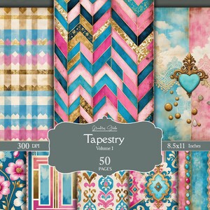 Printable Victorian Paper, Texture Theme, Journal Embellishment, Luxury ...