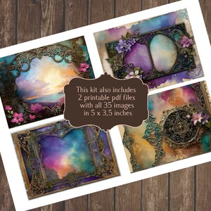 Ethereal Junk Journal Paper, Bundle, Vintage, Scrapbook Paper ...