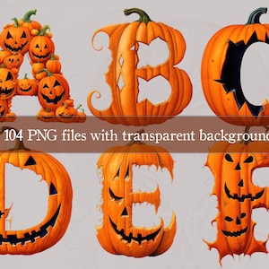 Halloween Clipart, Halloween Alphabet Letters, Png Transparent ...