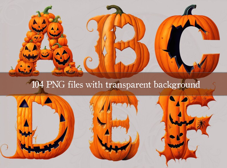 Halloween Clipart, Halloween Alphabet Letters, Png Transparent ...