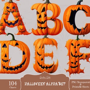 Halloween Clipart, Halloween Alphabet Letters, Png Transparent ...